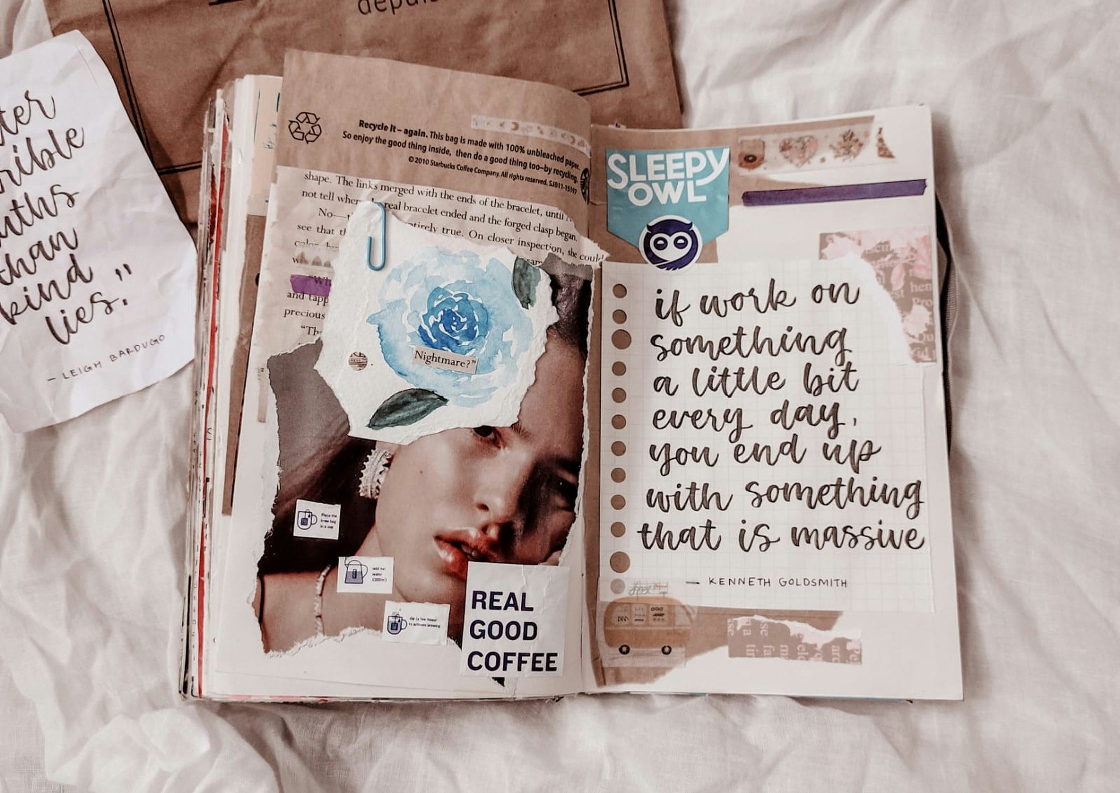 10 magnifiques inspirations de scrapbooking pour votre bullet journal ...