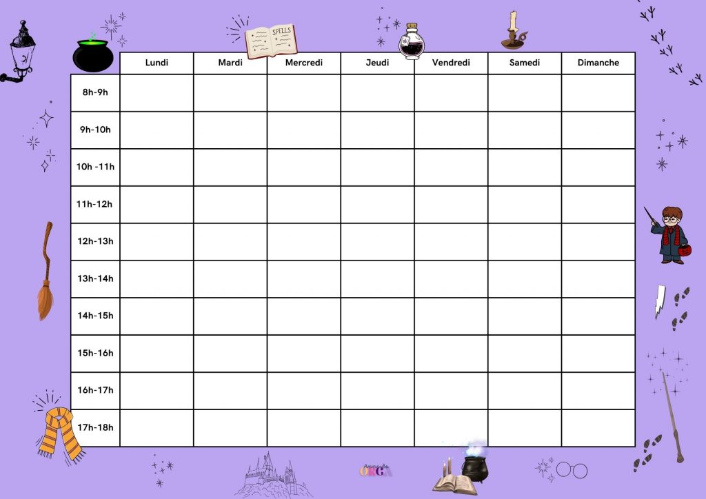 Magie et organisation : vos planners Harry Potter à imprimer - AnneSo Orga